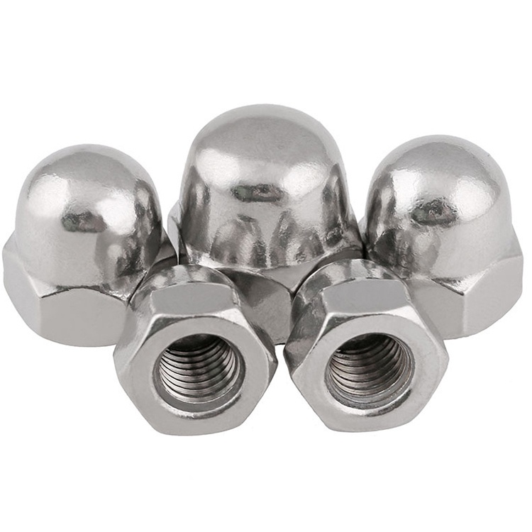 COD) Cap nut cup nut Stainless Steel Cover Screw Nut Fine Thread Anti ...