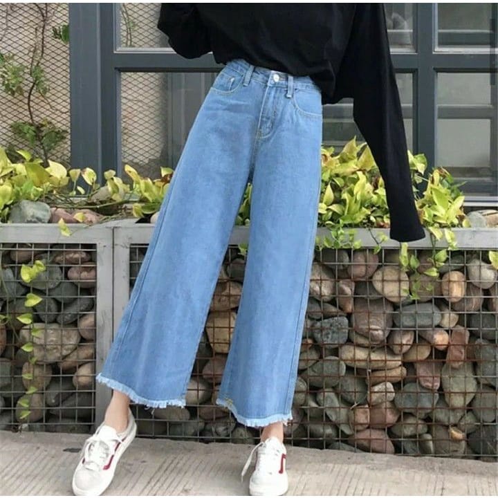 Xxx Culottes Jeans Denim Culottes Rawis For Women ALL SIZE | Shopee ...