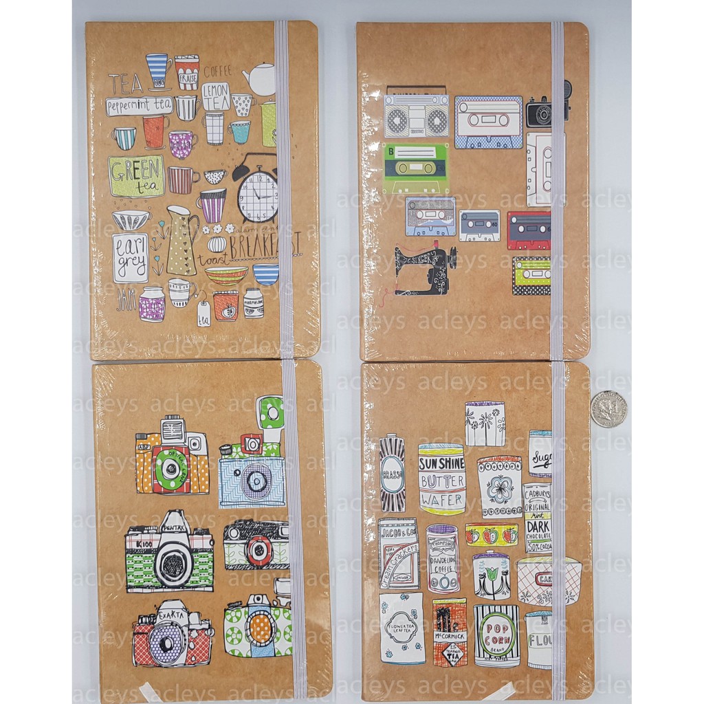Photography Vintage A5 Hardbound Lined Notebook with Garter | Shopee ...