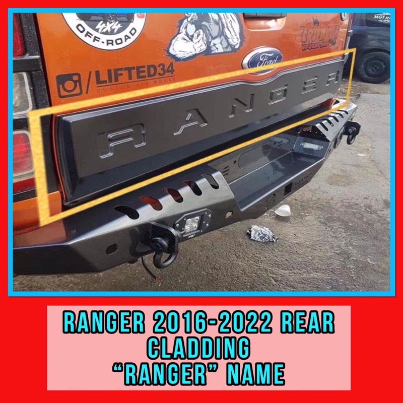 FORD RANGER REAR CLADDING RANGER NAME | Shopee Philippines