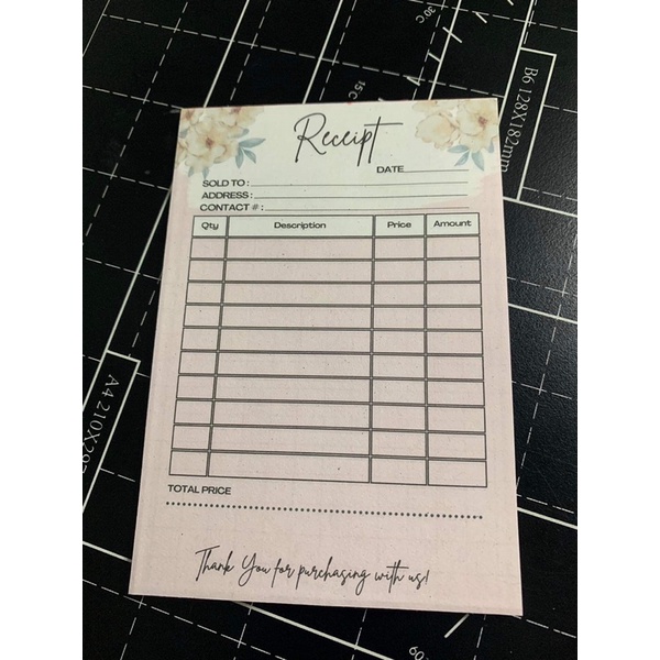 Personalized Receipt (Free layout) | Shopee Philippines