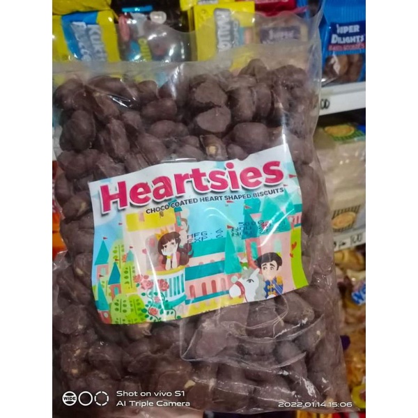 Heartsies Choco Coated Heart Shaped 500g/Mini Bambino 500g | Shopee ...