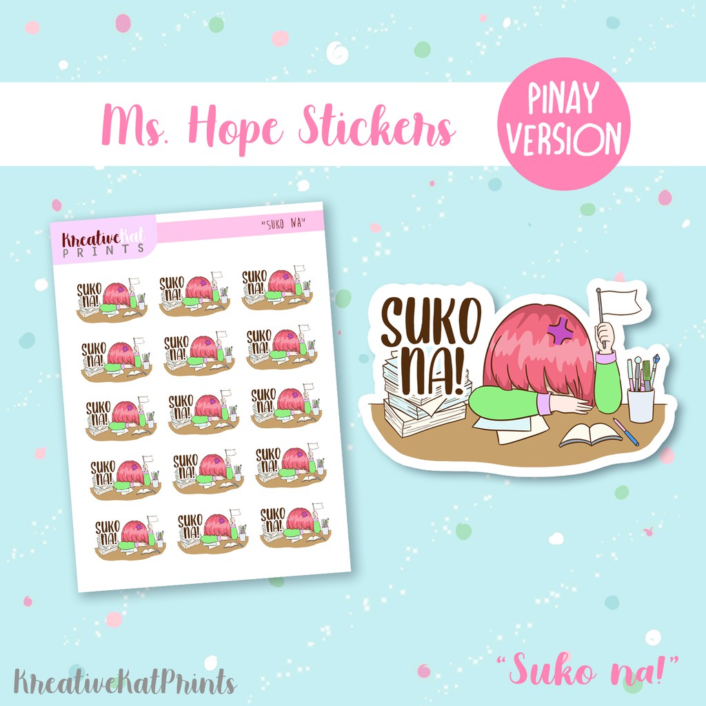 Planner Stickers - SUKO NA | Shopee Philippines
