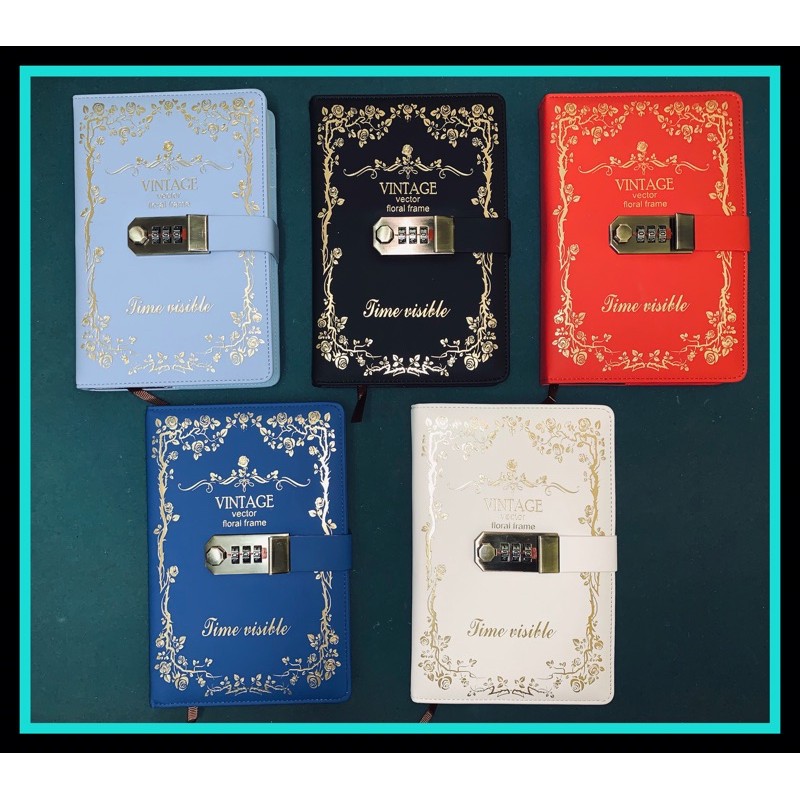 Diary Notebook Journal Planner (Retro and sailor design) with password ...