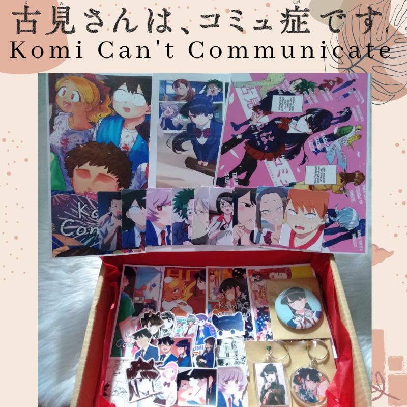 KOMI CAN'T COMMUNICATE Merch Gift Box Set Kit Anime (pls read ...