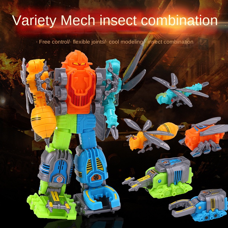 Versatile robots and insect building block toys | Shopee Philippines