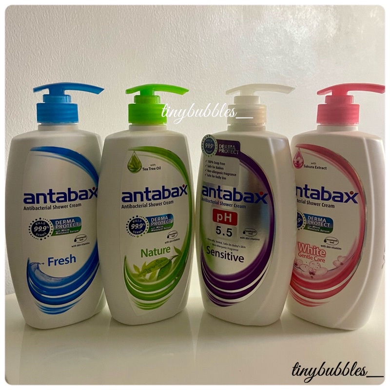 Antabax Antibacterial Shower Cream Fresh | Nature | Sensitive | White ...