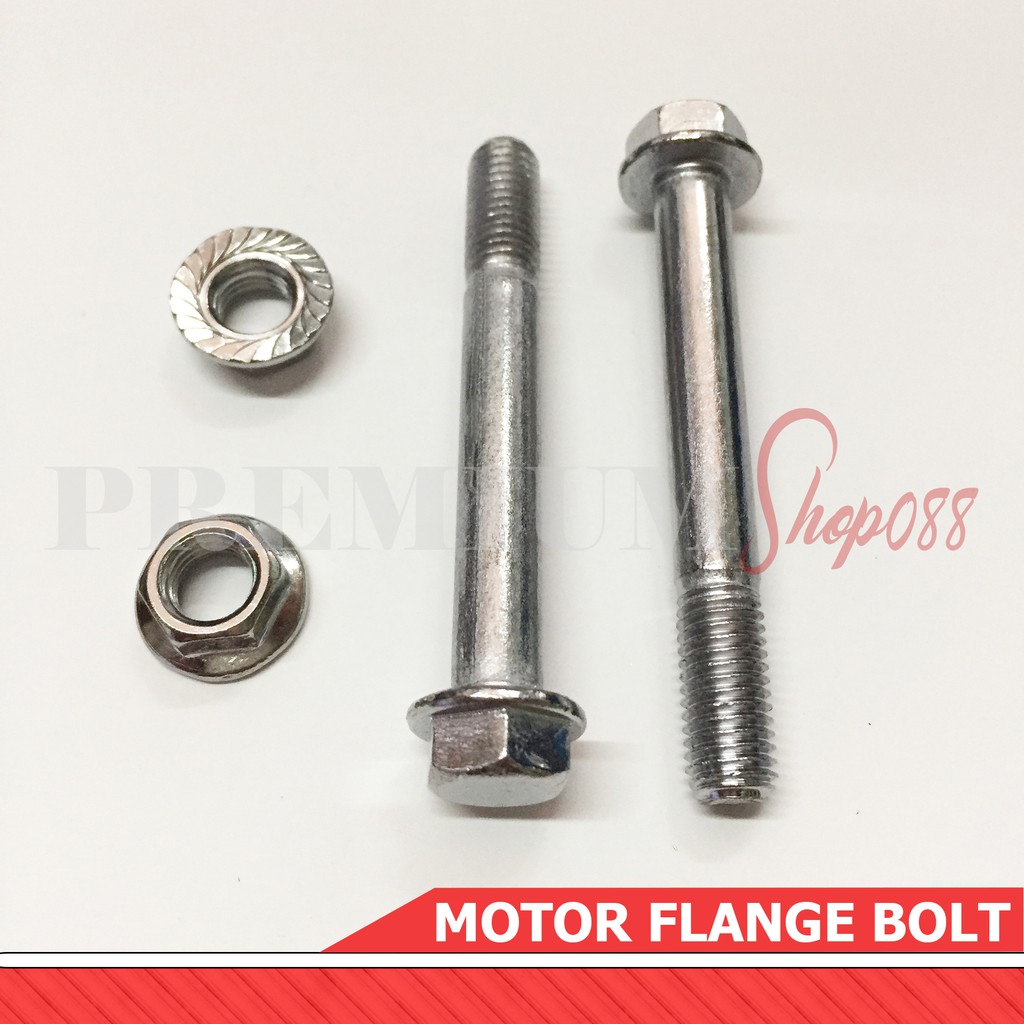 M7 7MM Flange Bolt Nut Motor Engine Motorcycle Hexagonal Bolts Nut 7x55 ...