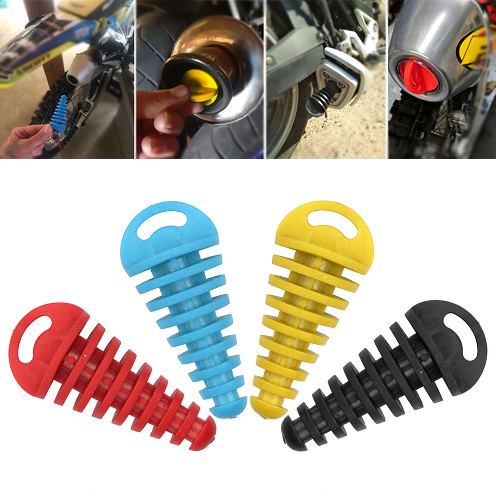 Motorcycle Wash Plug Exhaust Pipe Motocross PVC Air Bleeder Plug ...