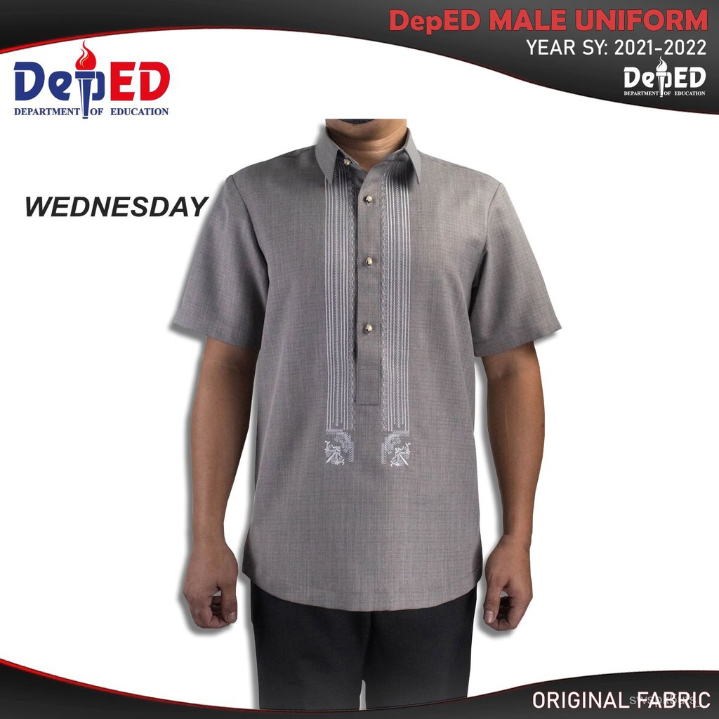 DepEd Official Teacher Uniform for MALE National New Released Year 2021 ...