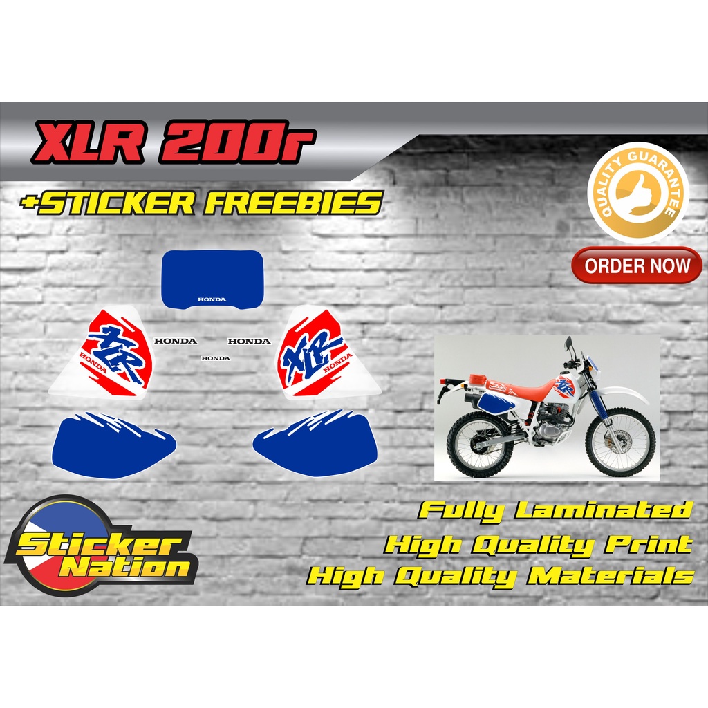 Honda XLR 200R Stock Sticker Decal | Shopee Philippines