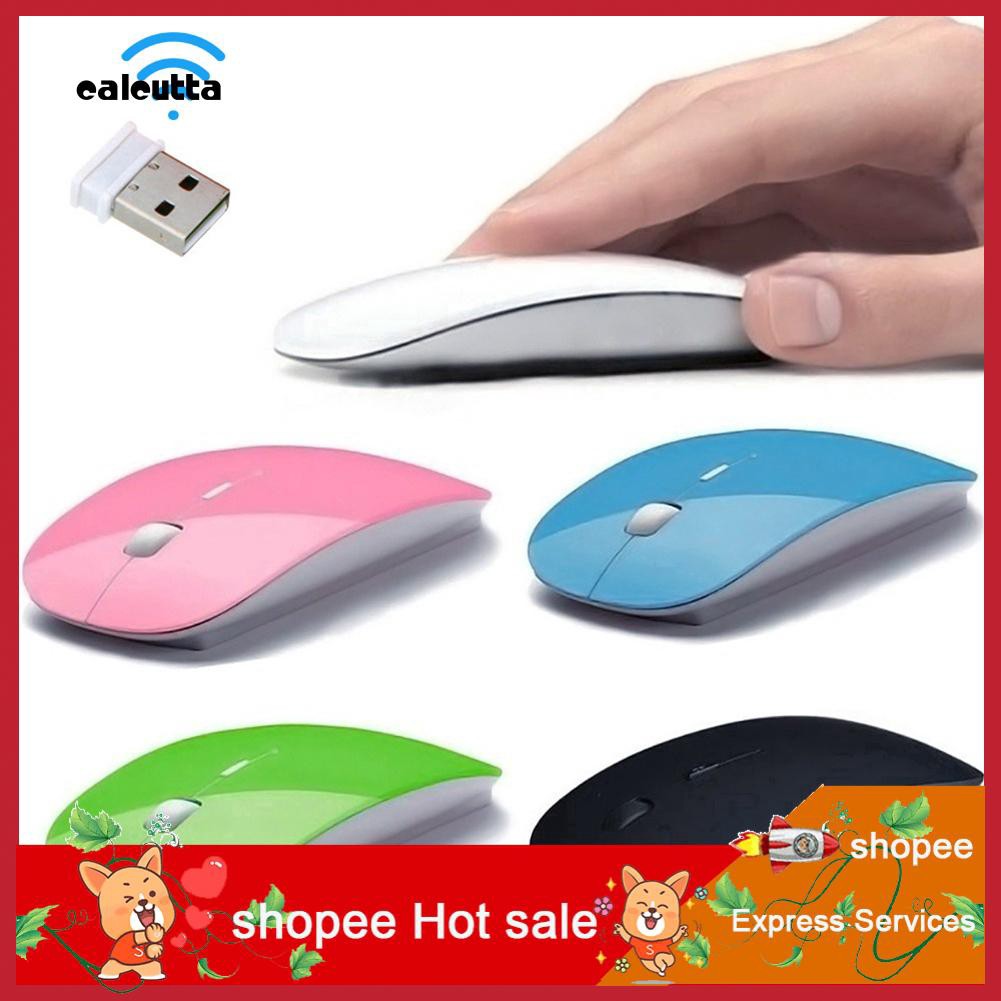 【Ready stock】Wireless Mouse bluetooth 2.4GHz Ultra Thin USB Optical ...