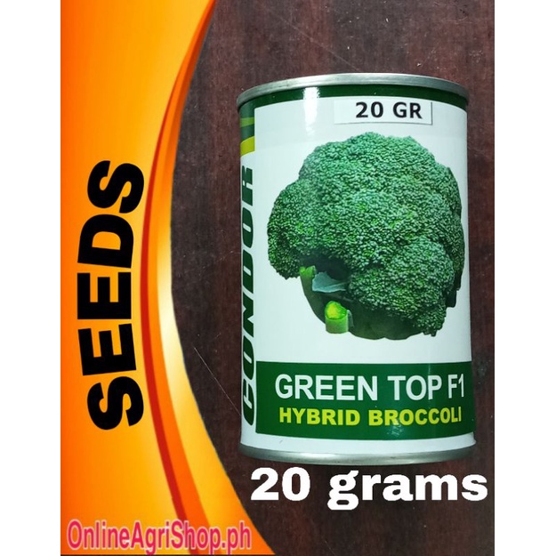GREEN TOP F1 HYBRID BROCCOLI SEEDS (20 GRAMS) ORIGINAL PACKING by ...