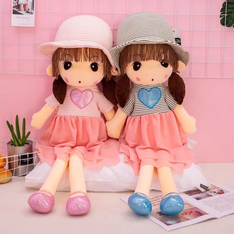 WAO Plush laruan ragdoll manika manika bata cute manika batang babae ...