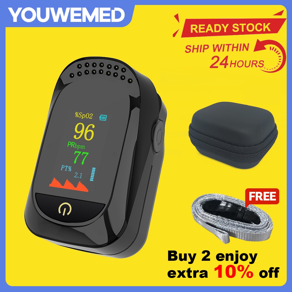 Fingertip Pulse Oximeter Finger Pulse OLED SpO2 PR PI Blood Oxygen ...