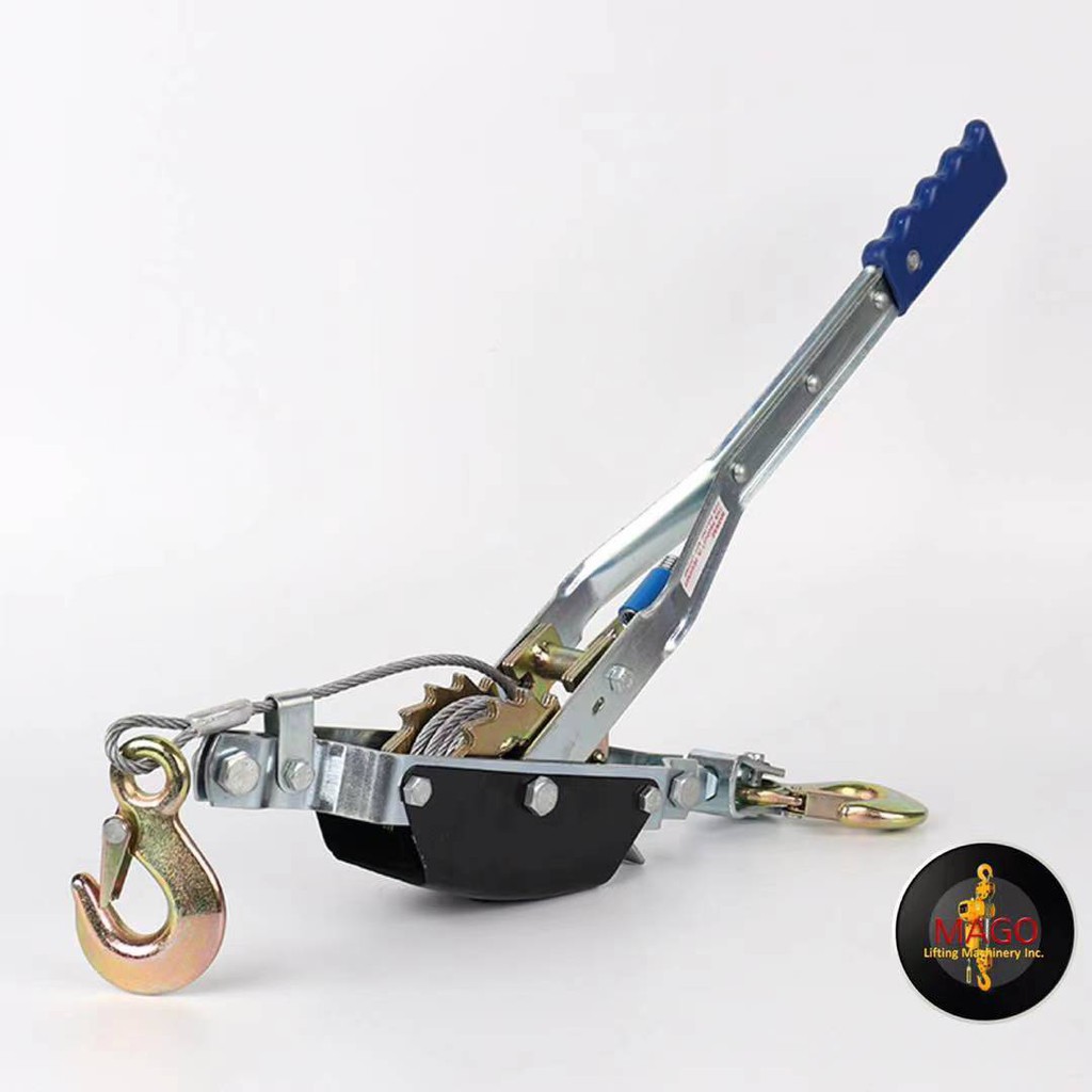 1T 2T DOUBLE HOOK TIGHTENER HAND PULLER PAT GRIP RATCHET PULLER WIRE ...