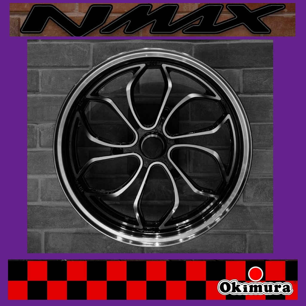 YAMAHA NMAX MAGWHEELS - BLACK / SILVER (OKIMURA) | Shopee Philippines