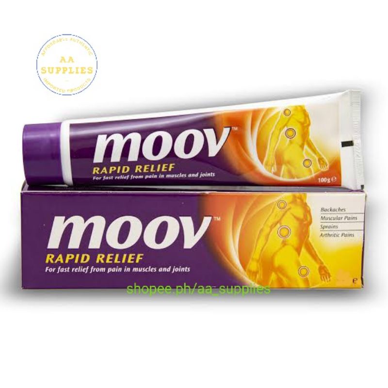 MOOV RAPID RELIEF 100G / 50G / 25G | Shopee Philippines