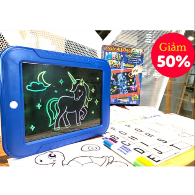 Magic Pad Writing, Drawing Table - 8 Colors Reflective Led Drawing ...
