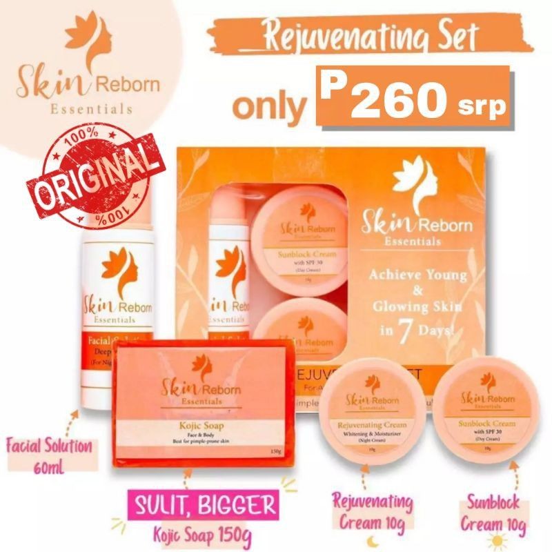 AUTHENTIC Skin Reborn Rejuvenating Set | Shopee Philippines