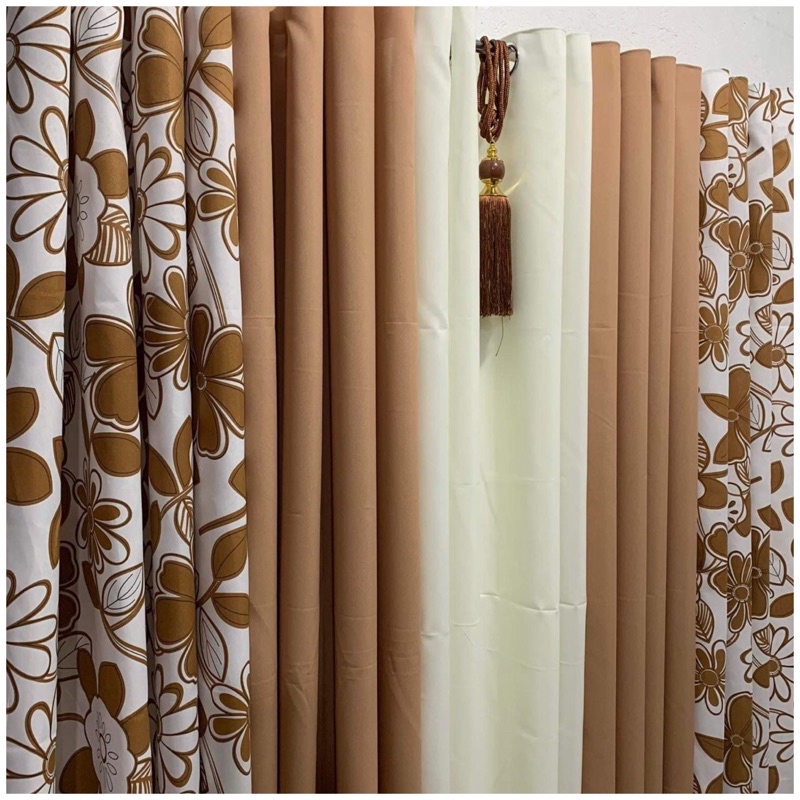 Printed and Plain Curtains (per pc. / set) | Shopee Philippines