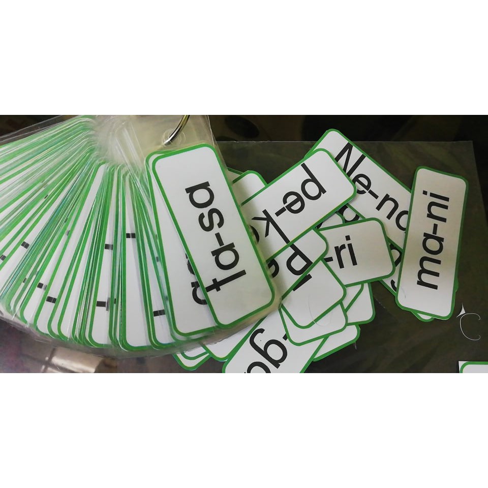 Flash Cards 100 salita sa Filipino Pagsasanay sa pagbasa presyo ₱249