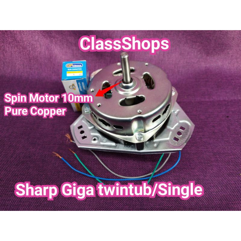 Sharp Spin Motor 10mm 5hole 5uf Capacitor Lapit | Shopee Philippines