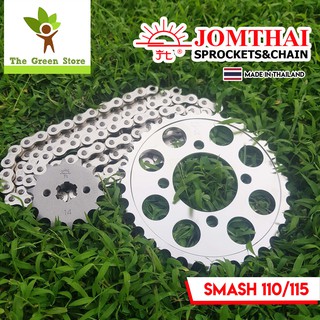 JT JOMTHAI Chain & Sprocket Set ( Smash 110/115 ) Available in Chrome ...