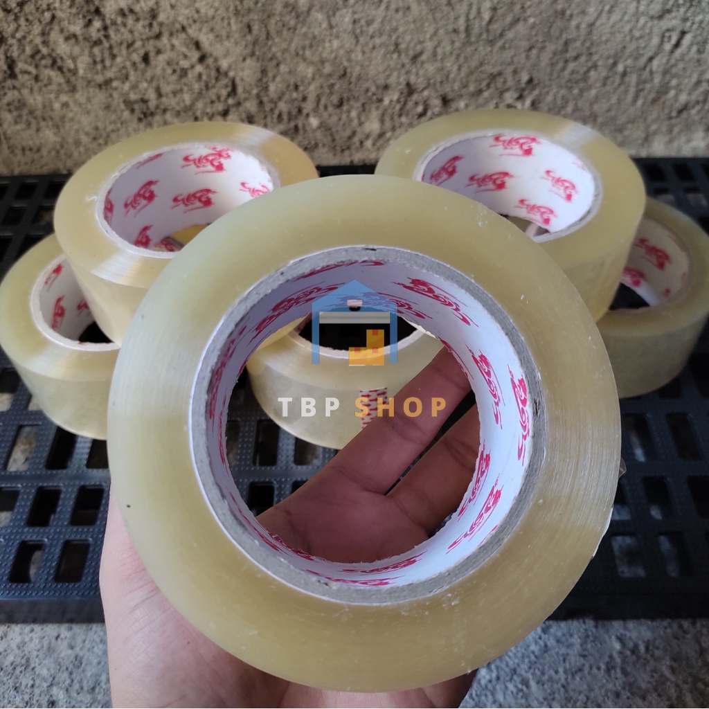 Clear Packaging Tape 200 Meters Packing Tape Clear Tape 2 Inches by 200 ...