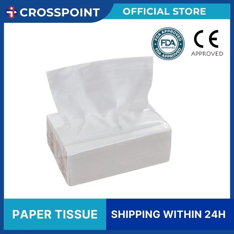 Native Wood Pulp Facial Tissue Interfolded Paper Tissue 4 PLY | Shopee ...