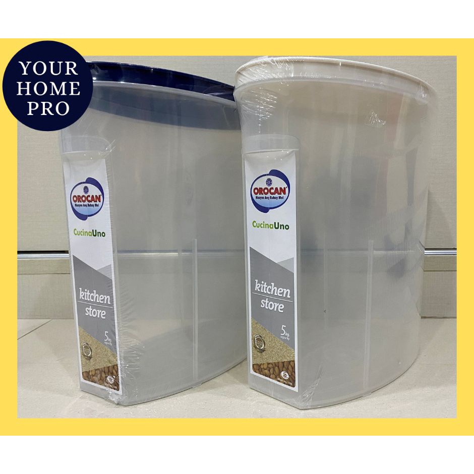 Orocan Rice Box Food Storage Container with Lid 5kg | Shopee Philippines