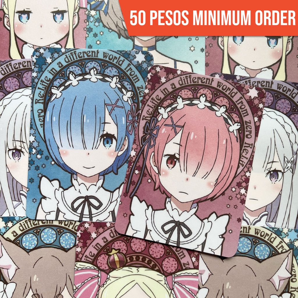 Re: Zero Tarot Anime Photocards (Laminated) | Shopee Philippines