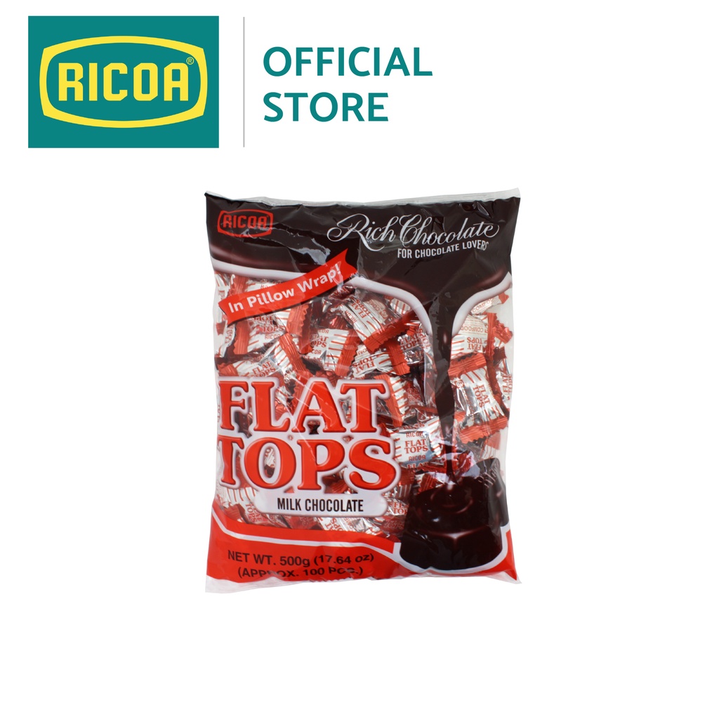 RICOA Flat Tops Milk Chocolate 500g (100s) | Shopee Philippines