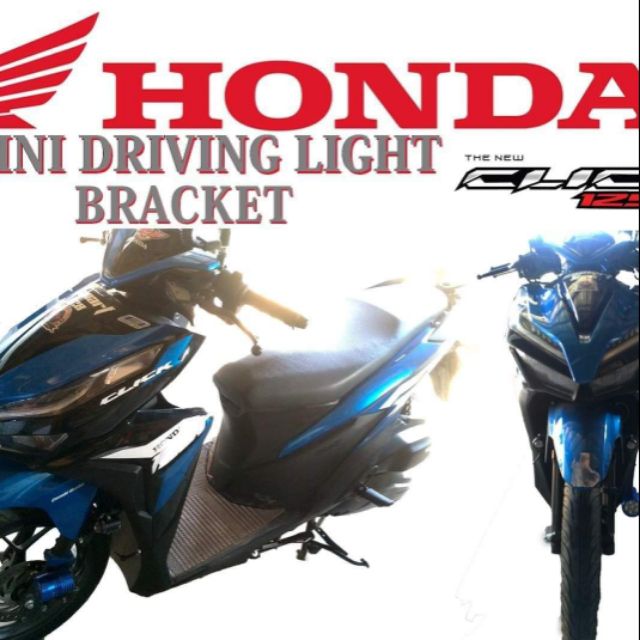HONDA CLICK 125 MINI DRIVING LIGHT BRACKET TPOST MOUNT | Shopee Philippines