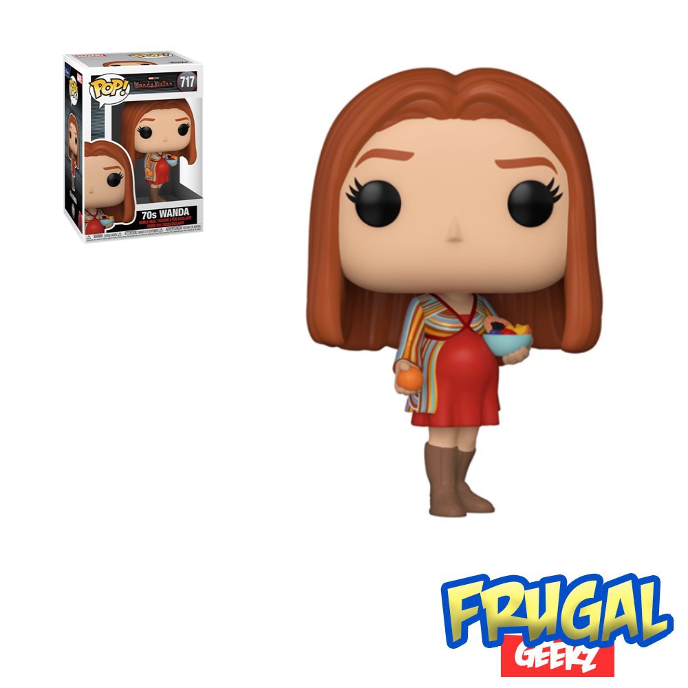 Funko Pop! Marvel Studios WandaVision 70s Wanda Bobble Head Vinyl ...