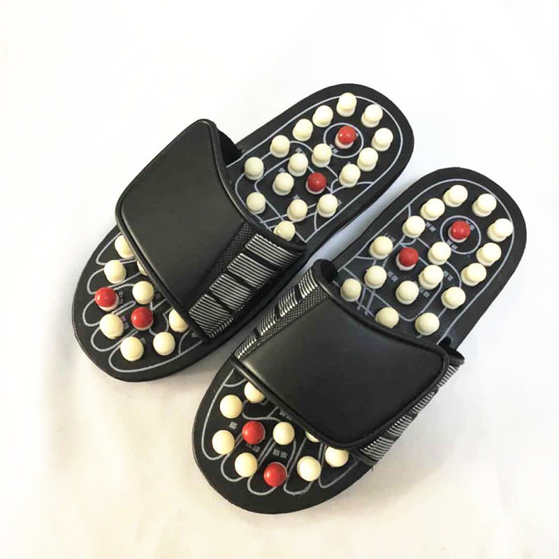 Foot Reflex Acupuncture Massage Slippers Slip-On Smart Step Reflexology ...