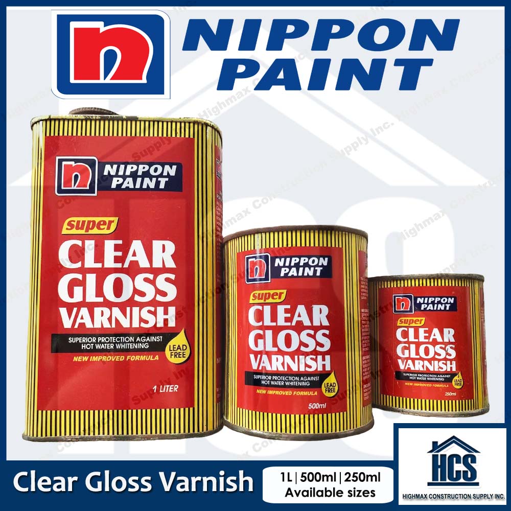 Nippon Super Clear Gloss Varnish 1L | 1/2 L | 1/4L | Shopee Philippines