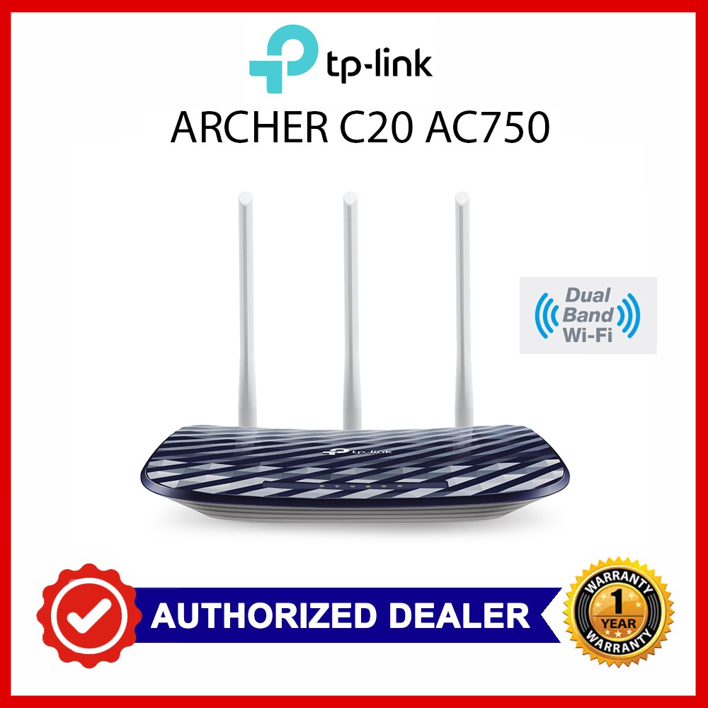 TP-Link Archer C20 AC750 Wireless Dual Band Router | Shopee Philippines