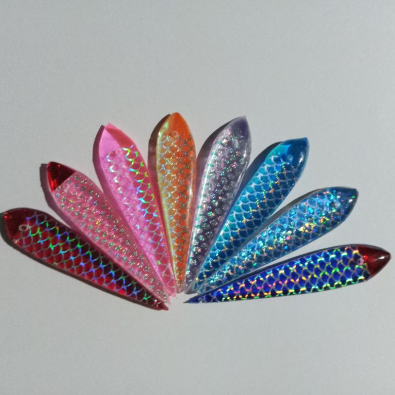 Acrylic spoon lure with fish scale ( palig weres ) | Shopee Philippines