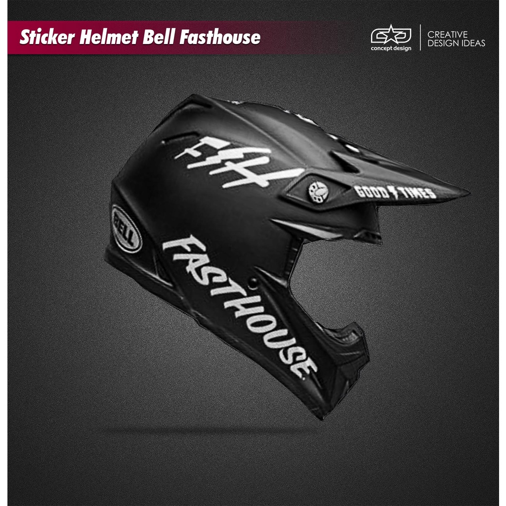 Fasthouse Logo Pattern Vinyl Oracal 651 Stickers Set for Helmet ...