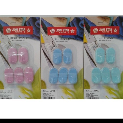 Lion Star HK 2 Multi Purpose Hook Hanger Lion Star Paste Hanger ...