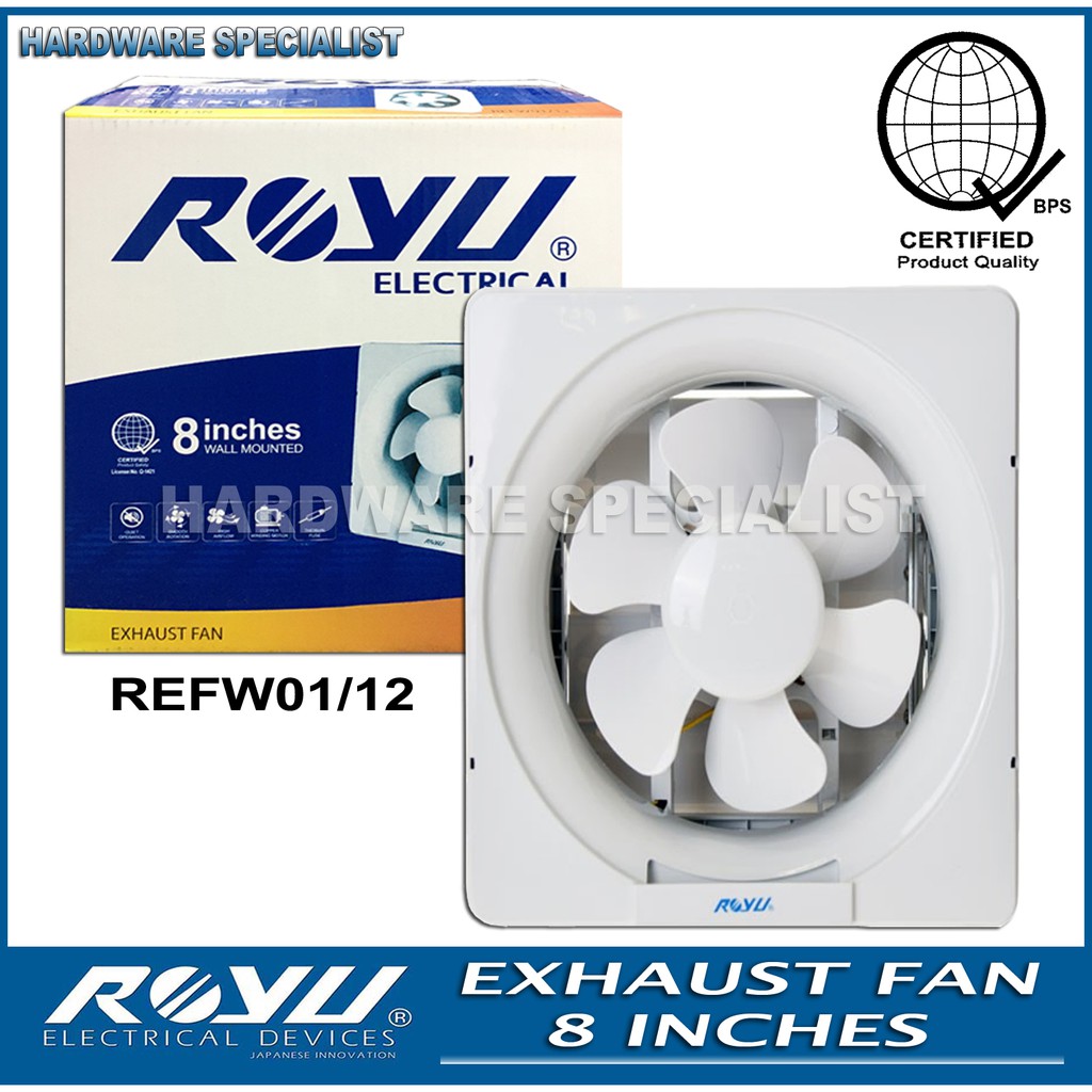 Royu Exhaust Fan 8" REFW01/12 Original Authentic | Shopee Philippines