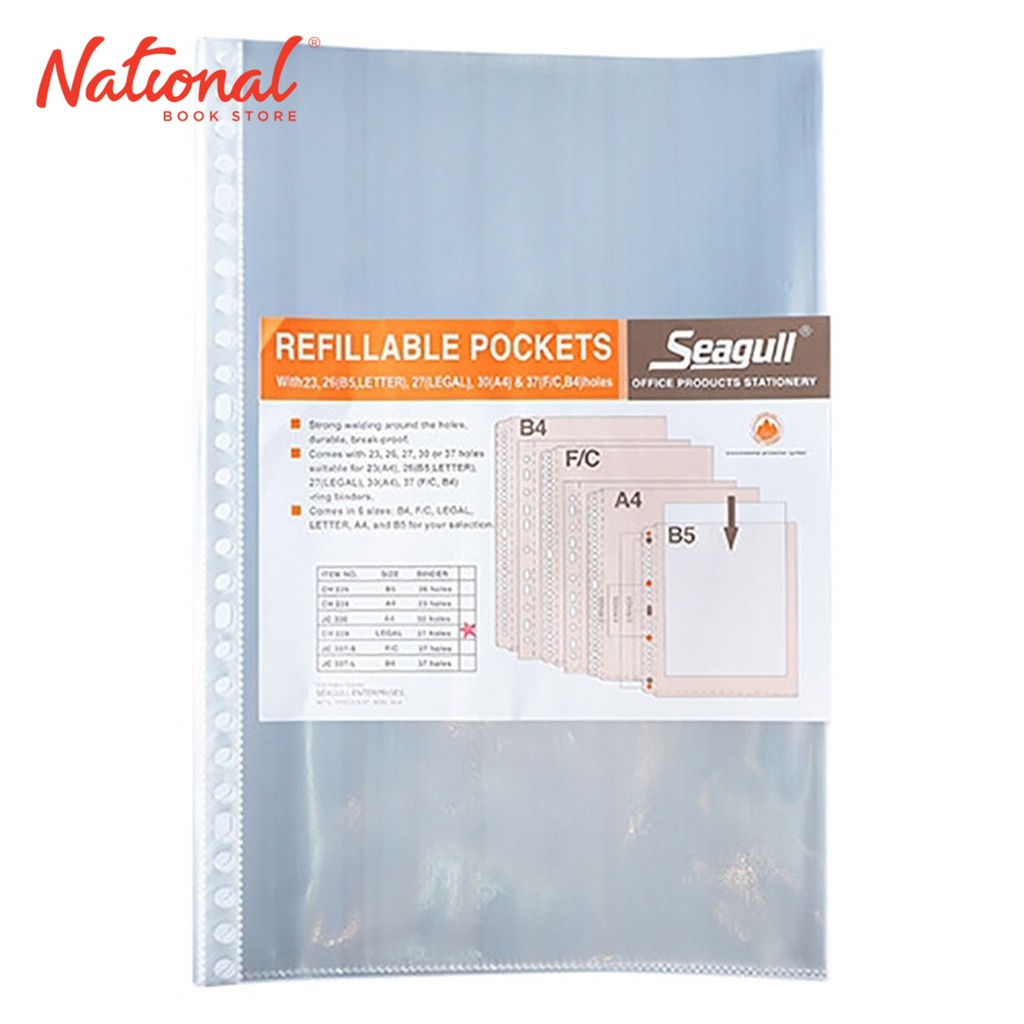 Seagull clearbook Refill Ch229 Long 10sheets 27hol | Shopee Philippines
