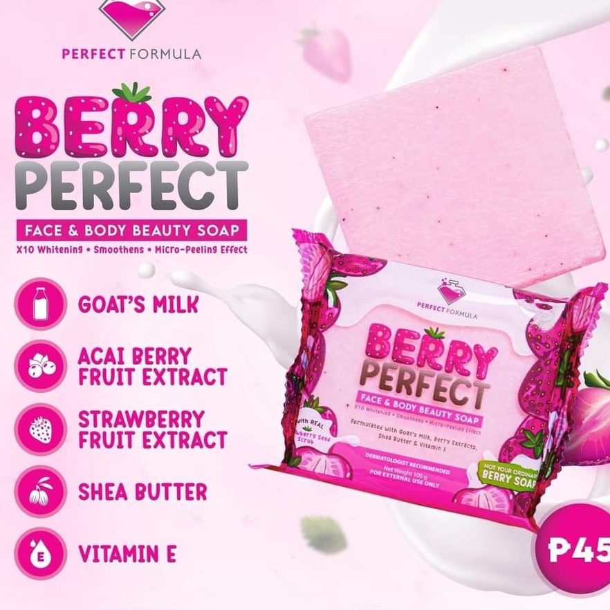 Authentic Perfect Formula Berry Perfect Face & Body Beauty Soap 100g ...