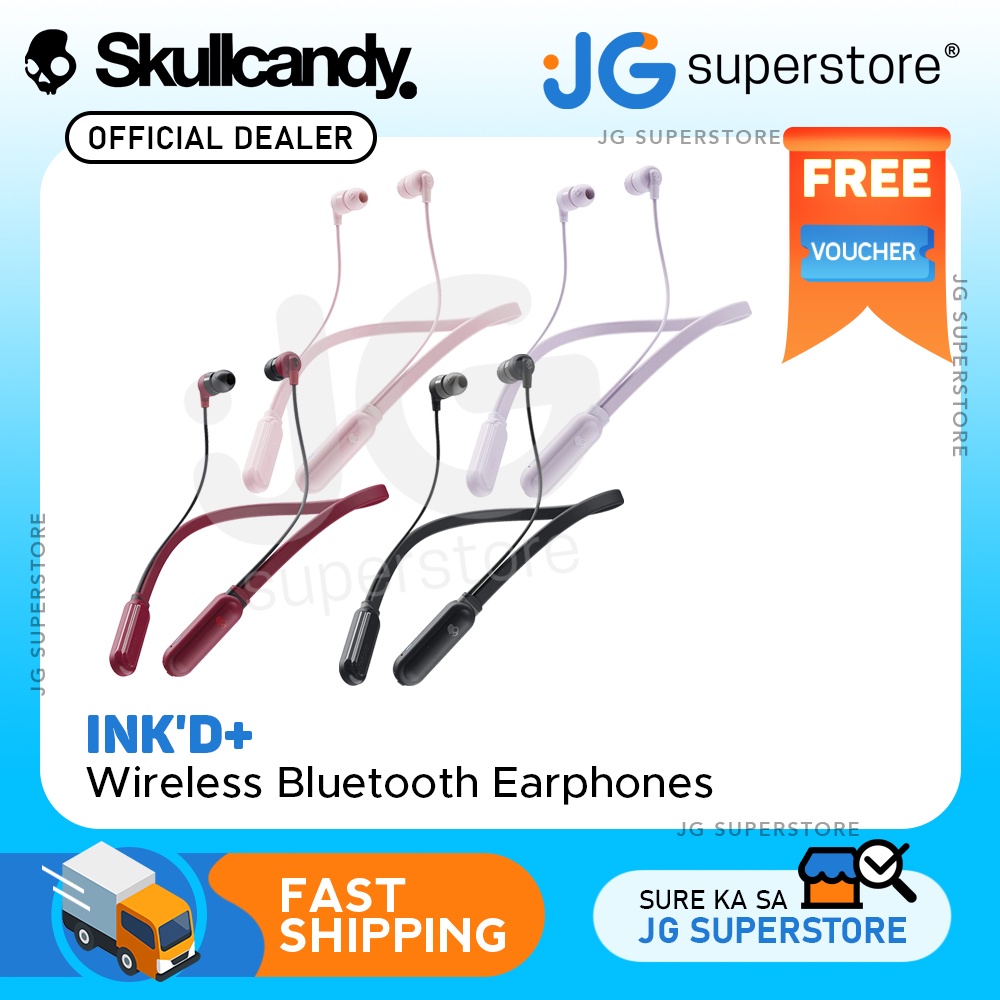 SkullCandy Ink'd Plus Bluetooth Wireless In-Ear Headphone with ...
