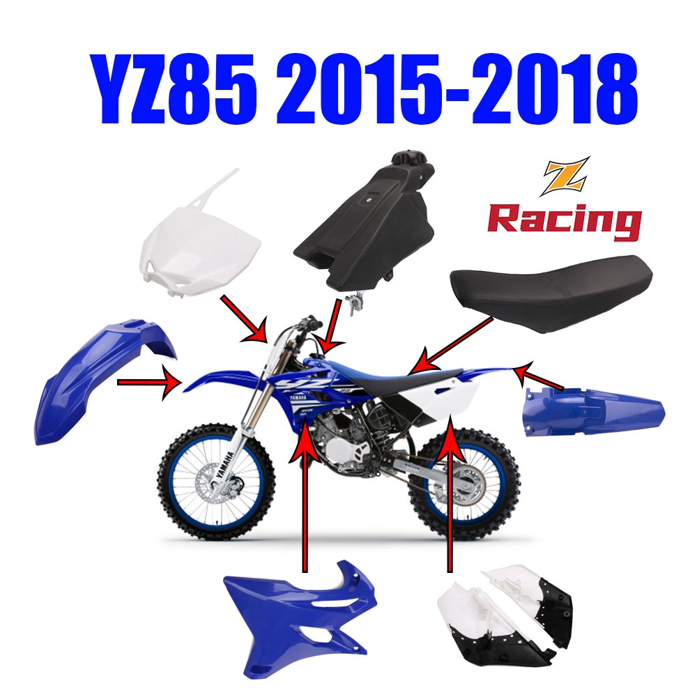 Yamaha YZ85 YZ 85 Full Body Kit Plastic Parts Fuel Tank Cushion for ...