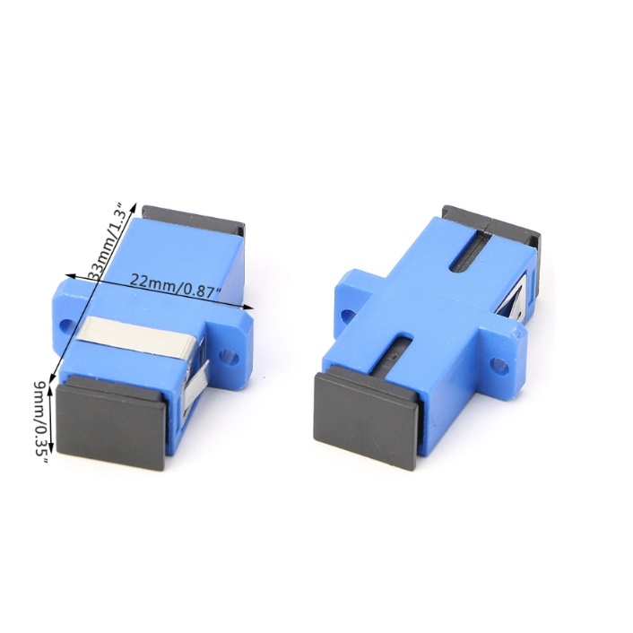 10pcs FTTH SC-SC Fiber Optic Coupler Adaptor Flange SC-SC SC Female to ...