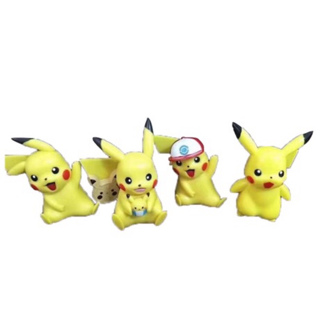 Pokemon Set of 4 Pikaqu Mini Figure | Shopee Philippines
