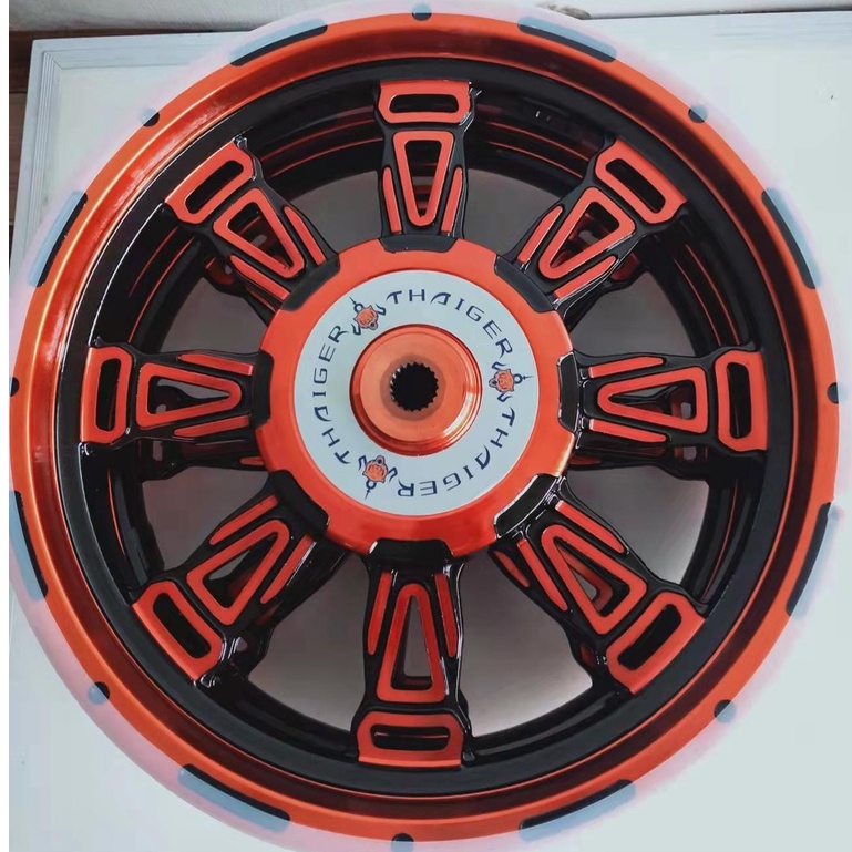 COD MOTORCYCLE MAGS MIO 125 SOUL I ALL BLACK WITH ORANGE 1 SET | Shopee Philippines