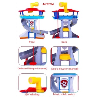 Paw Patrol Watchtower with Six Cars Set Rescue Bus Toy Dog Big Truck ...